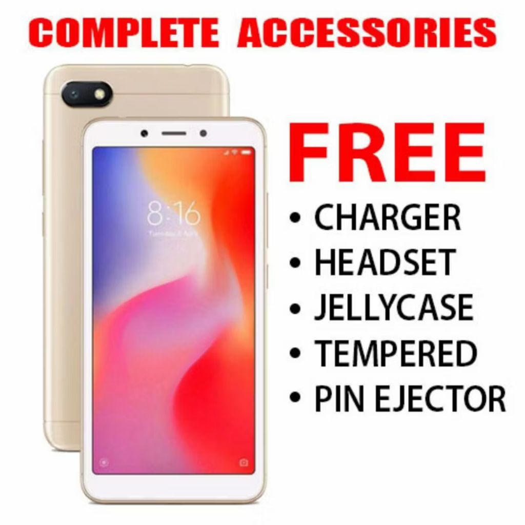 Redmi6a 3GB RAM 32GB 4G LTE Global ROM 100% Original | Shopee Philippines