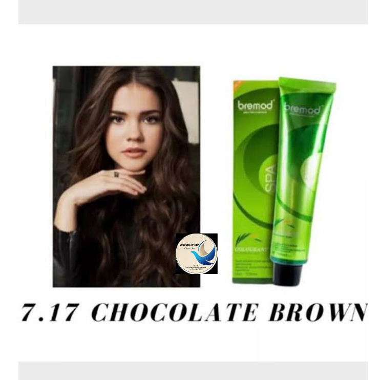 BREMOD SPA HAIR COLOR_ 7.17 Chocolate Brown | Shopee Philippines