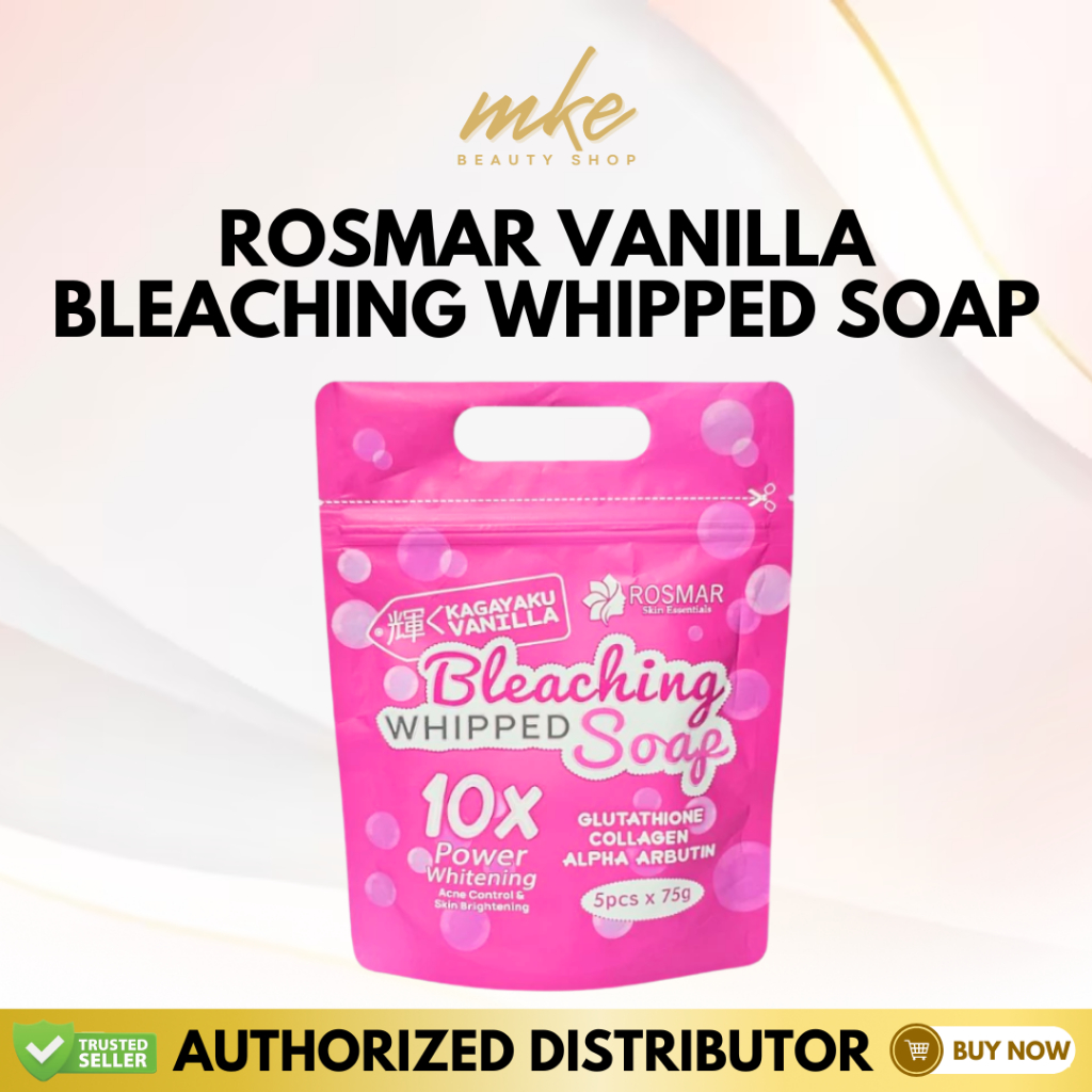 ROSMAR KAGAYAKU VANILLA BLEACHING WHIPPED SOAP NEW PACKAGING | Shopee ...