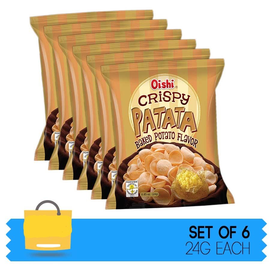 (6PIECES) Oishi Crispy Patata Baked Potato Flavor 24g | Shopee Philippines