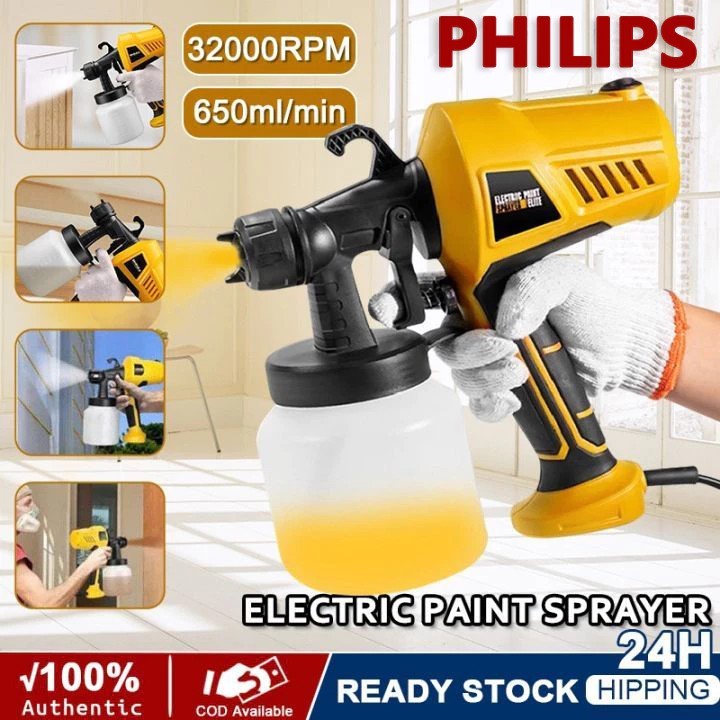 Philips Paint Spray Gun High Power Home Electric Improvement Sprayer ...