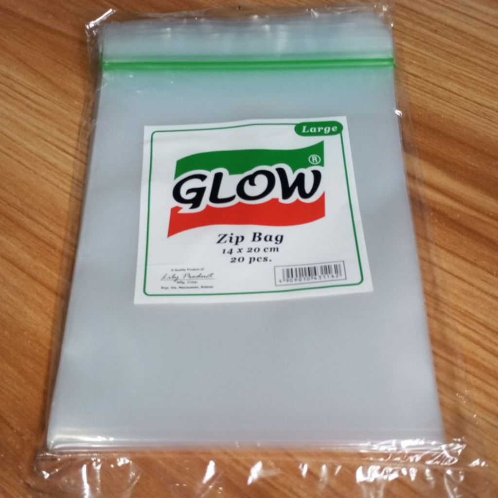 Glow Zip Bag (Large) / (14x20 cm/ 20 pcs per pack) | Shopee Philippines