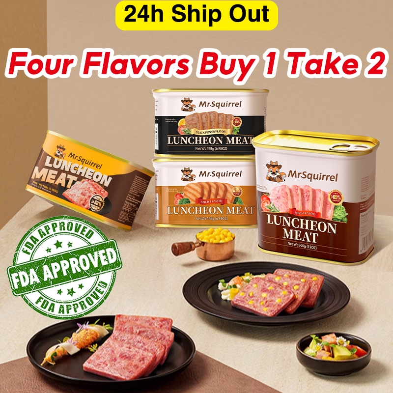 Mr.Squirrel【Buy 1 Take 2】340g Premium Luncheon Meat Philippines Style ...