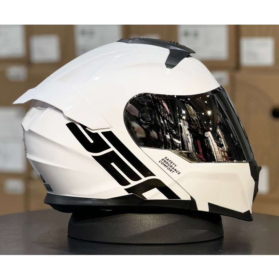 SEC Pilot Modular Dual Visor Helmet for Motorcycle (Free Clear Visor ...