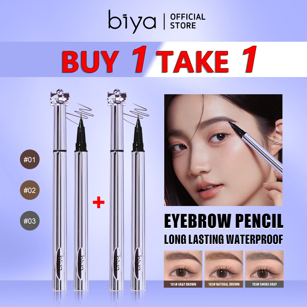BUY 1 TAKE 1 Biya Liquid Water Eyebrow Pencil Ultra-fine Head ...