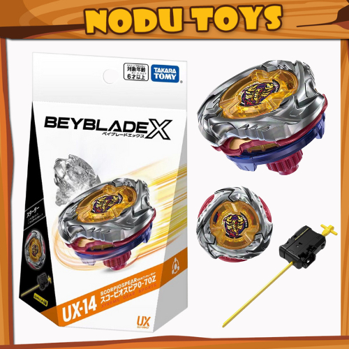 Beyblade X UX-14 Starter Scorpio Spear 0-70Z [Bankee Sticker] | Shopee ...