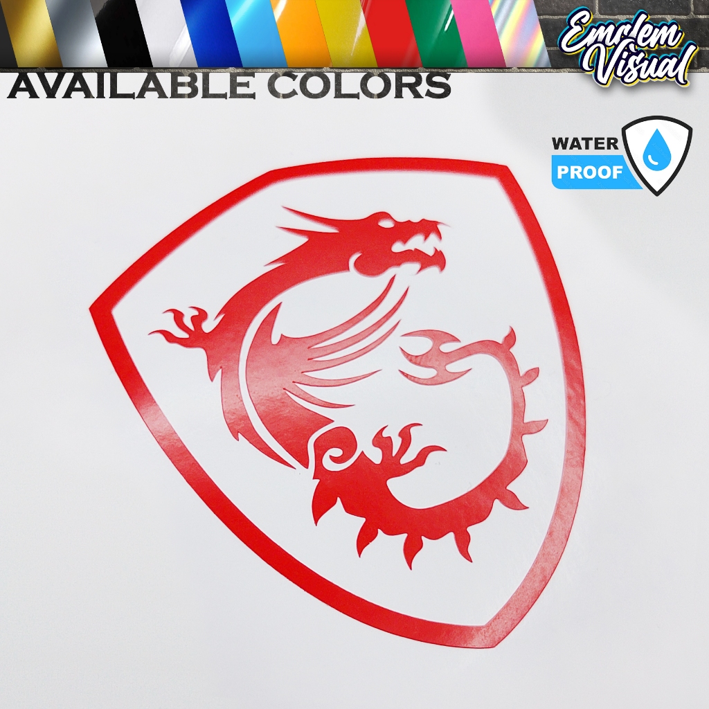 MSI gamer WATERPROOF sticker vinyl decal pc case laptop phone tablet ...