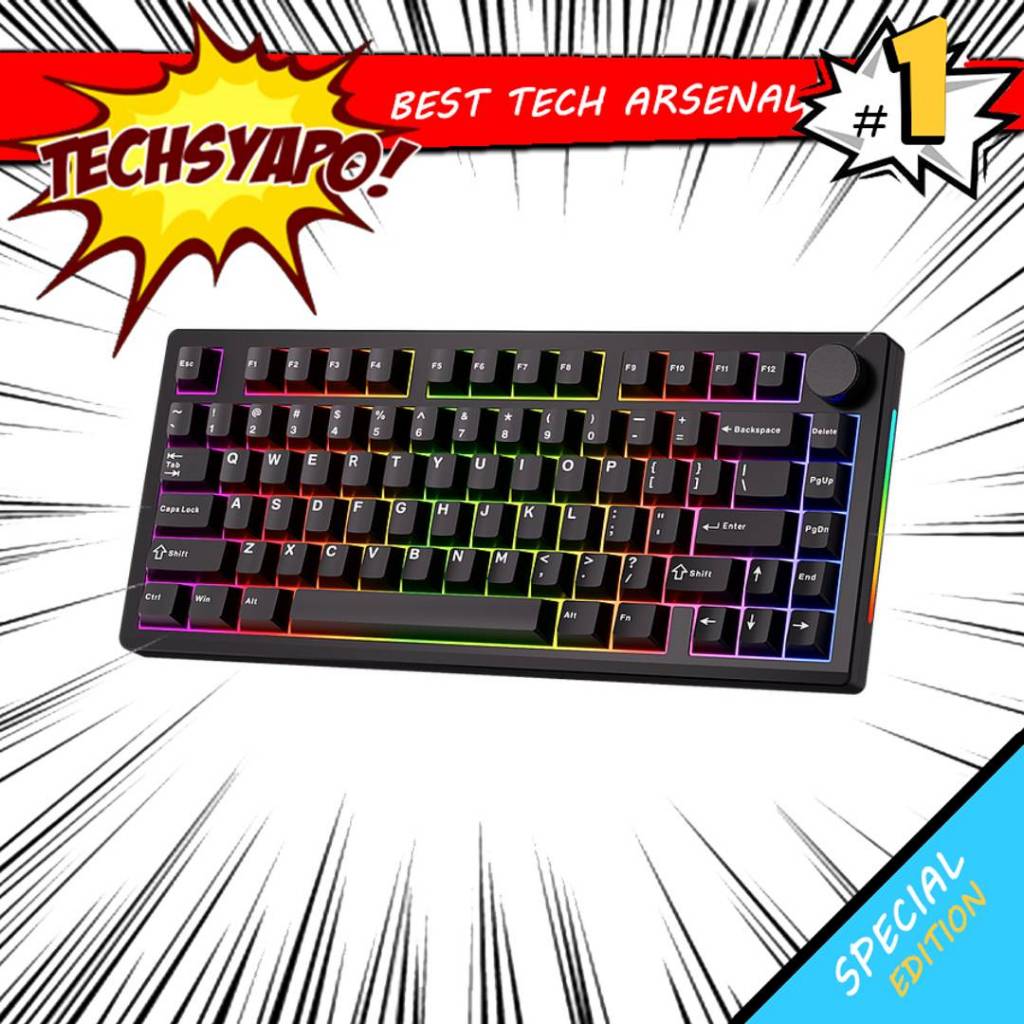 TECWARE ALLOY 75 TRI MODE RGB MECHANICAL KEYBOARD | Shopee Philippines