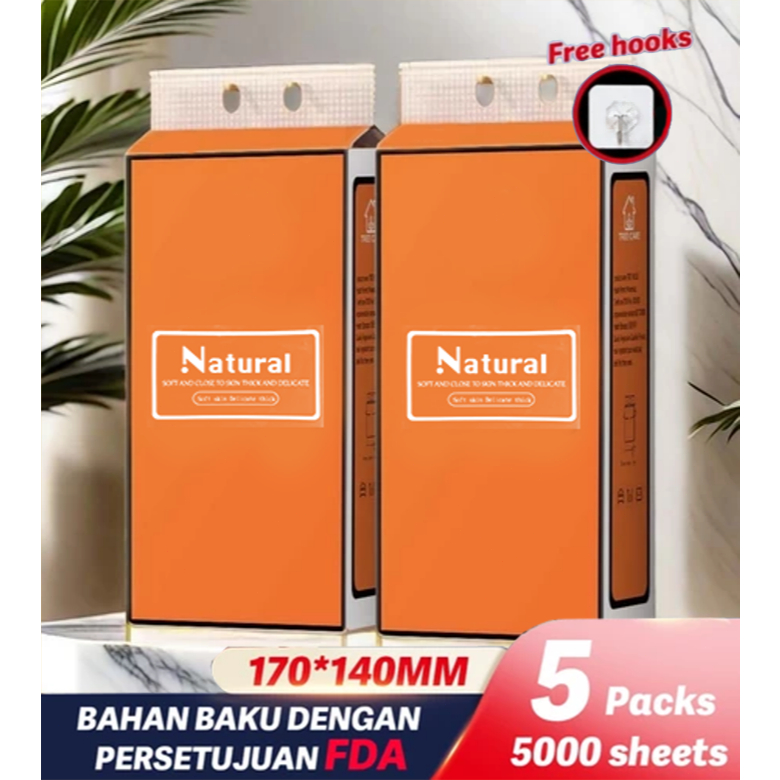 1000 Pulls Tree Care Tissues Wall-Mounted Tissue Paper Large Size Hang ...