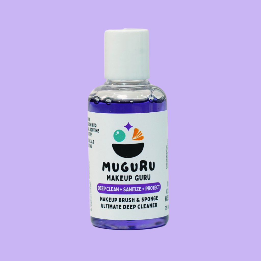 MUGURU Lavender 75ml Ultimate Makeup Brush Sponge Puff Deep Cleaner ...