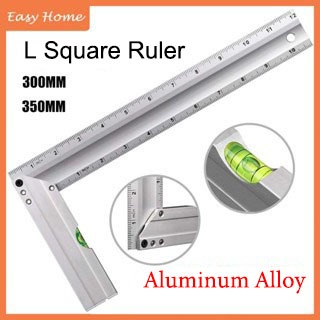 L Square Angle Ruler With Level Bar Squala Measuring Tools 30/35CM ...