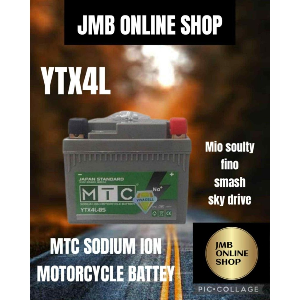MTC SODIUM ION BATTERY YTX4L JAPAN TECHNOLOGY | Shopee Philippines
