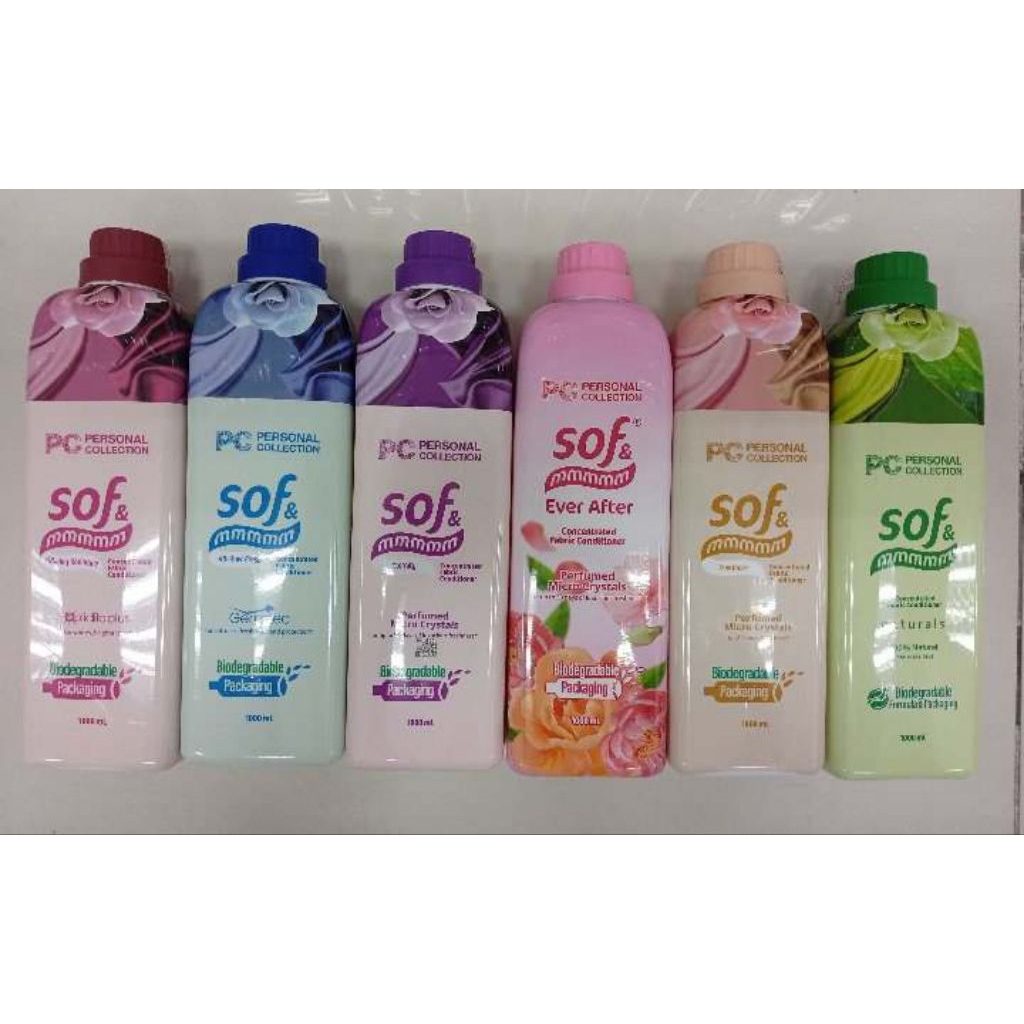 WIN PC SOF & Mmmmm Concentrated Fabric Conditioner 1000ml | Shopee ...