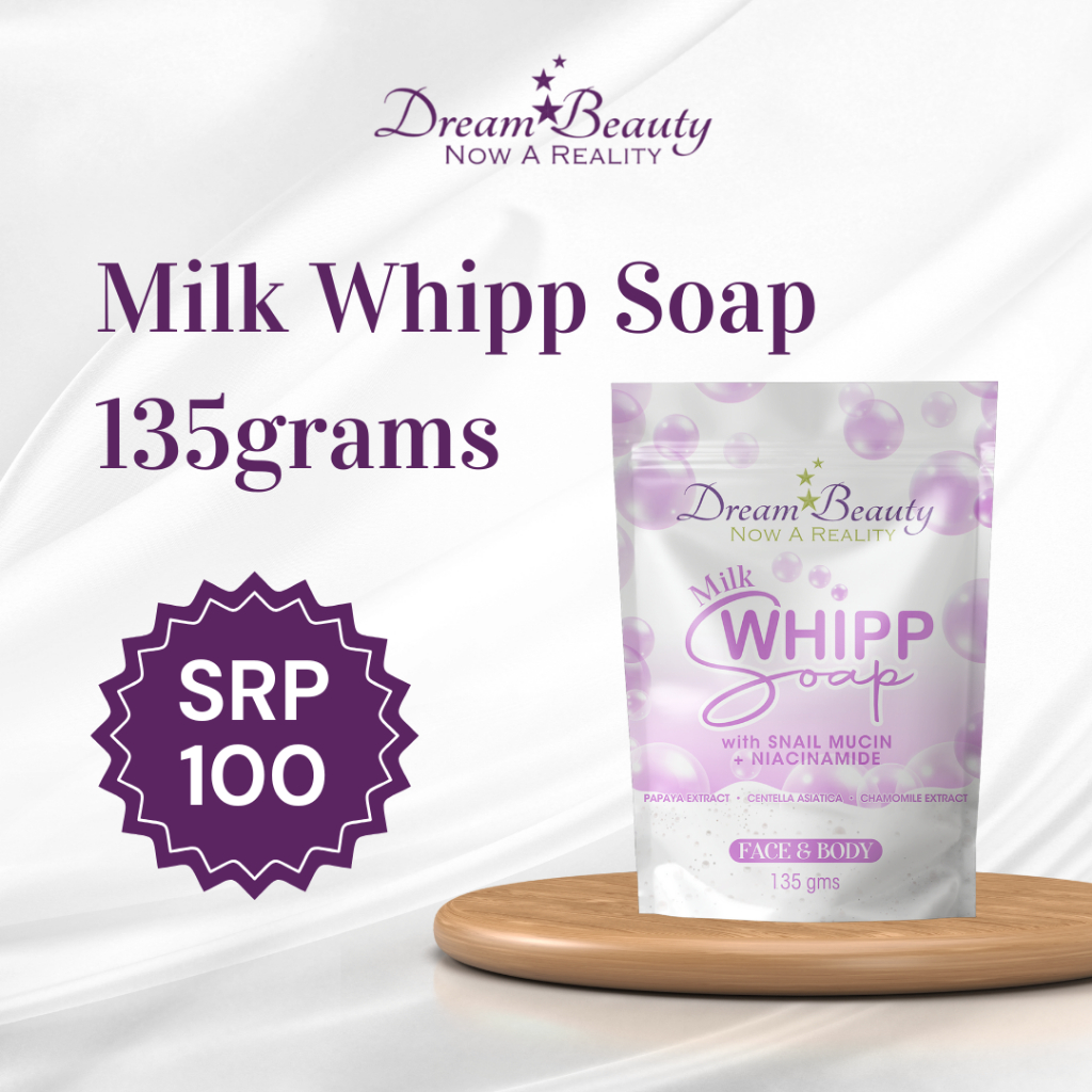 DREAM BEAUTY Milk Whipp Soap 135g (₱100) | Shopee Philippines