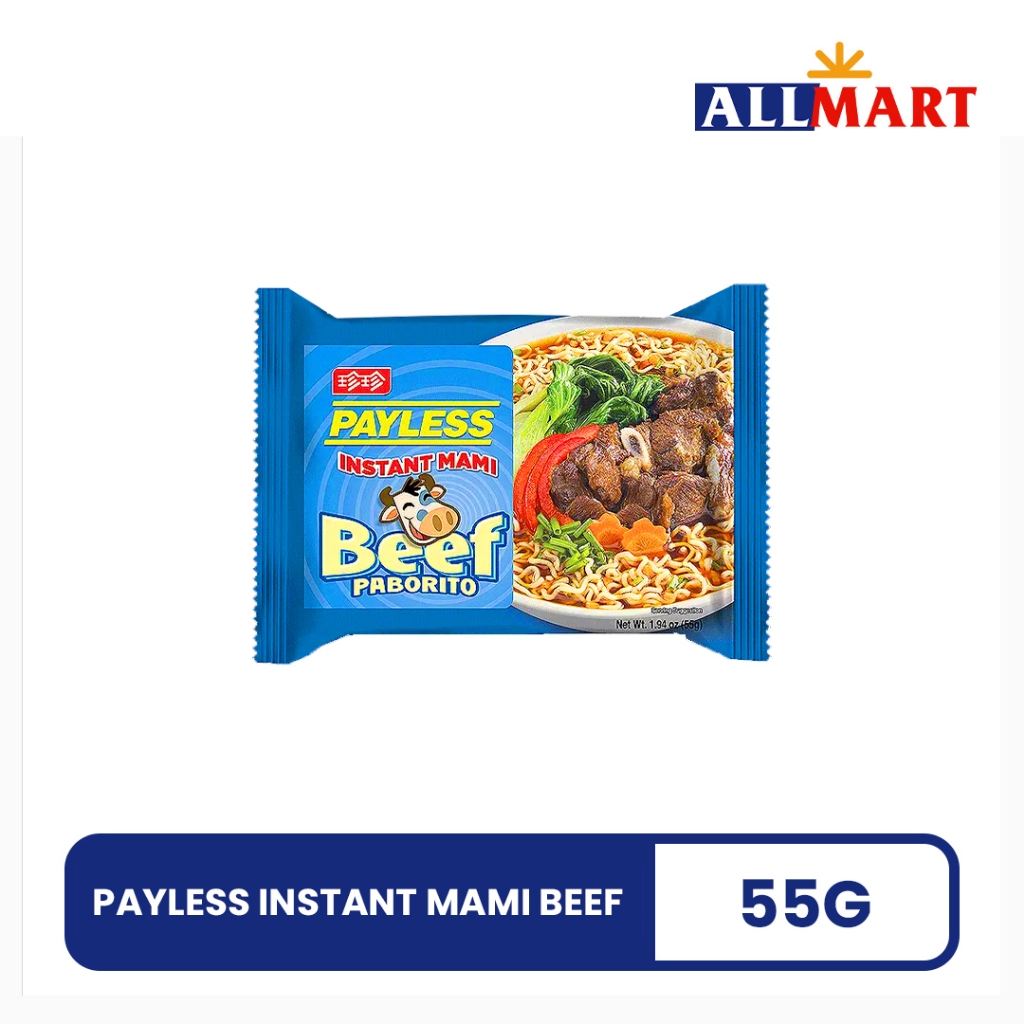 Payless Instant Mami Beef 55g - AllMart Online Grocery | Shopee Philippines