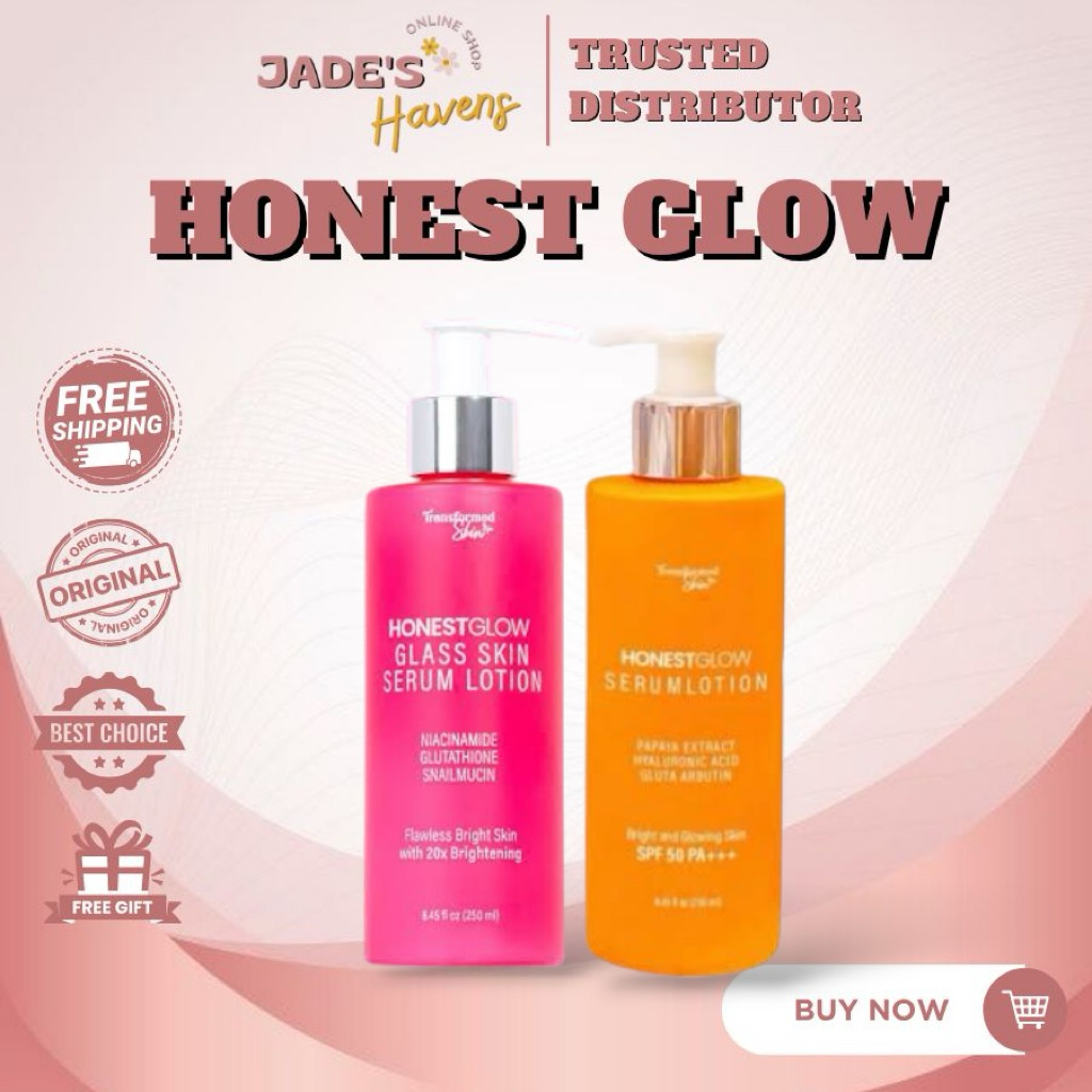 Transformed Skin Honest Glow Serum Lotion SPF 50+++ 250ml | Shopee ...
