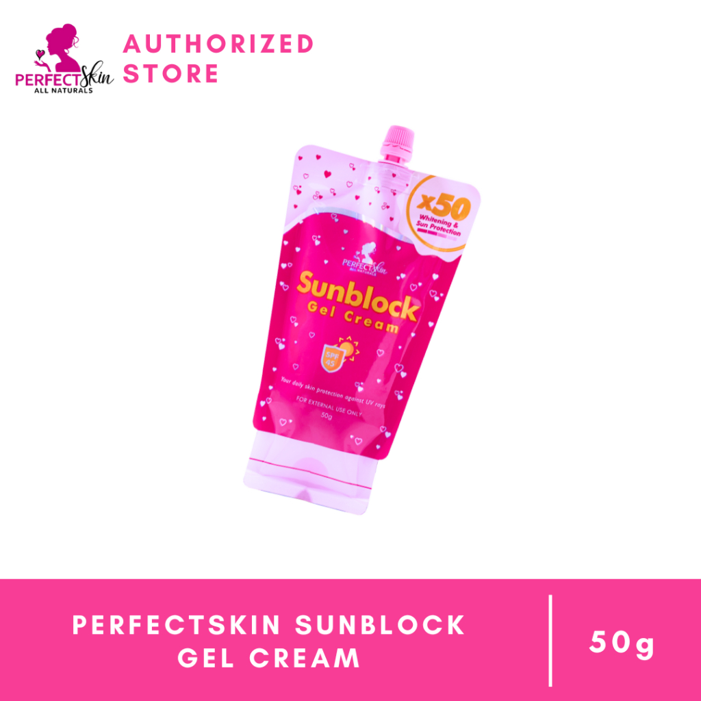 PerfectSkin Sunblock Gel Cream 50grams SPF45 | Shopee Philippines