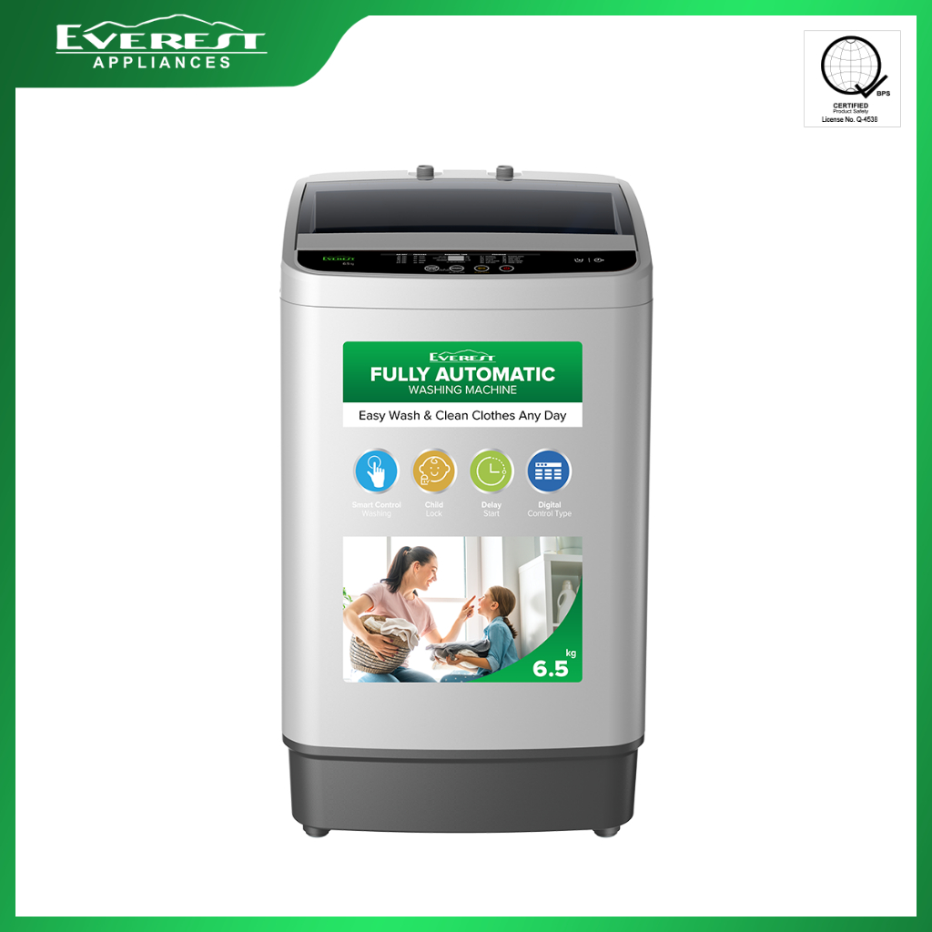 EVEREST 6.5kg Fully Automatic Washing Machine/Non Inverter/5 Present ...