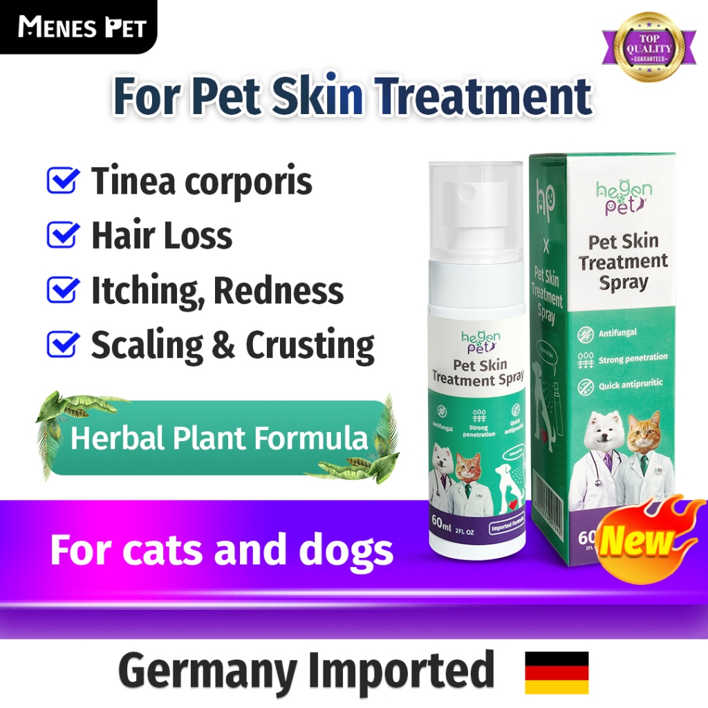Hegen Pet Skin Treatment Spray For Anti Fungal Itch Mange Galis For Dog ...