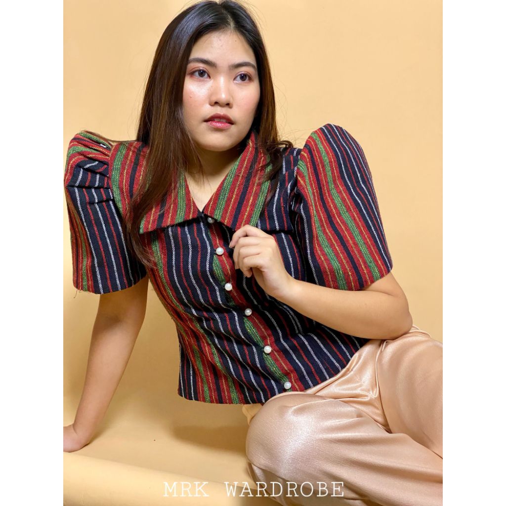 Filipiniana Mestiza Ethnic Top- Lui Ethnic | Shopee Philippines