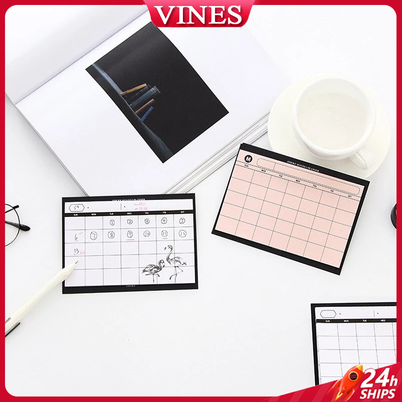 Creative Simple Desktop Schedule Planner Monthly Plan Work Efficiency ...