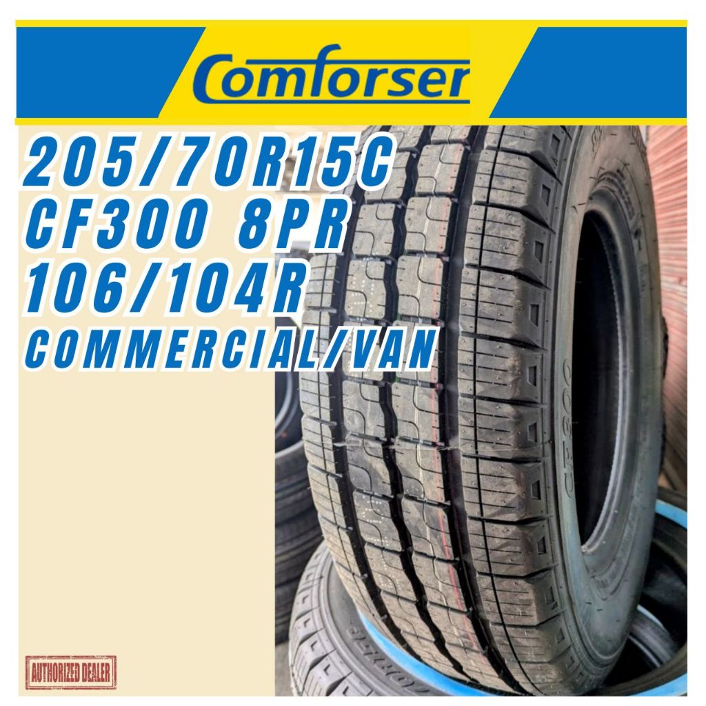 205/70R15C COMFORSER TIRES CF300 8PLY 106/104R COMMERCIAL/VAN DOT YEAR 2025 | Shopee Philippines