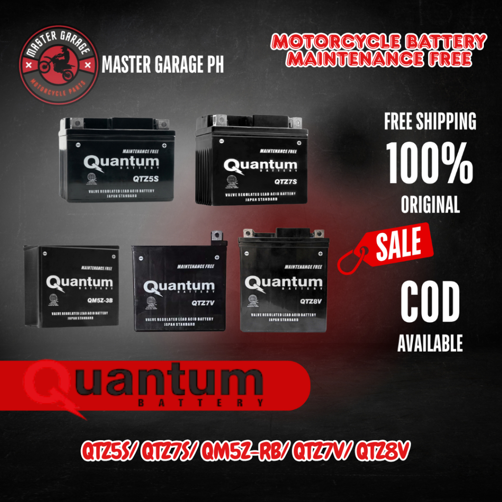 QUANTUM Motorcycle Battery [ MAINTENANCE FREE ] | Shopee Philippines