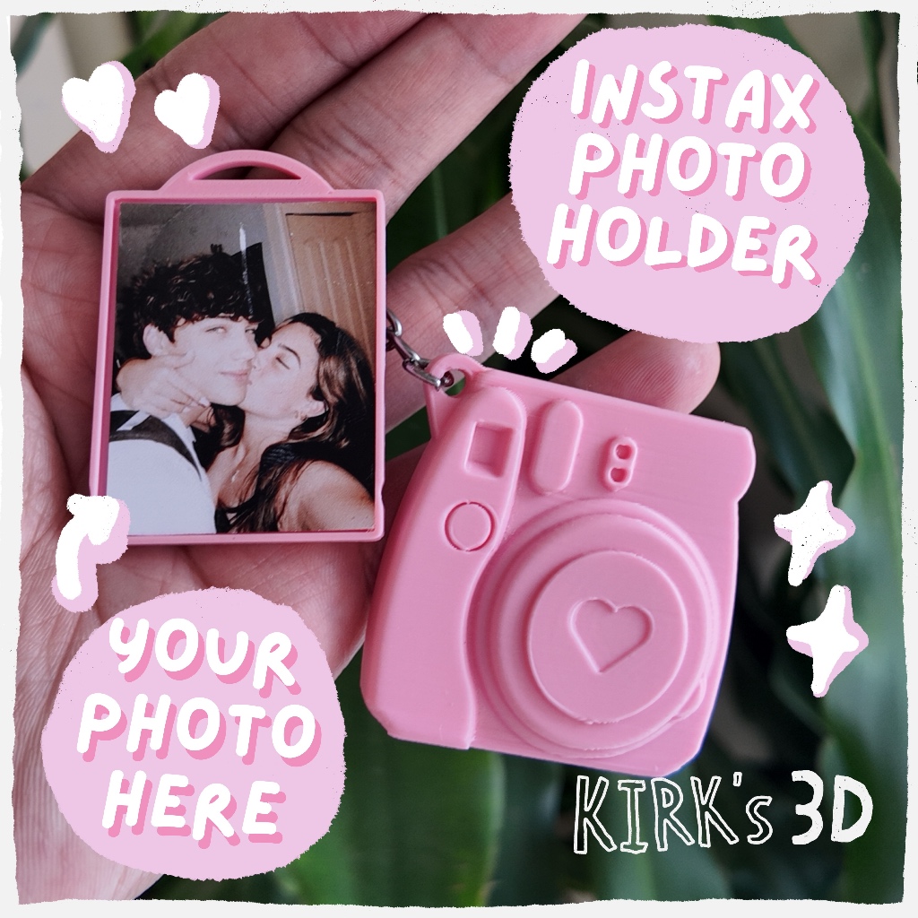 Instax Photo Holder KeyChain | Customized Photo | Couple Keychain | Pet ...