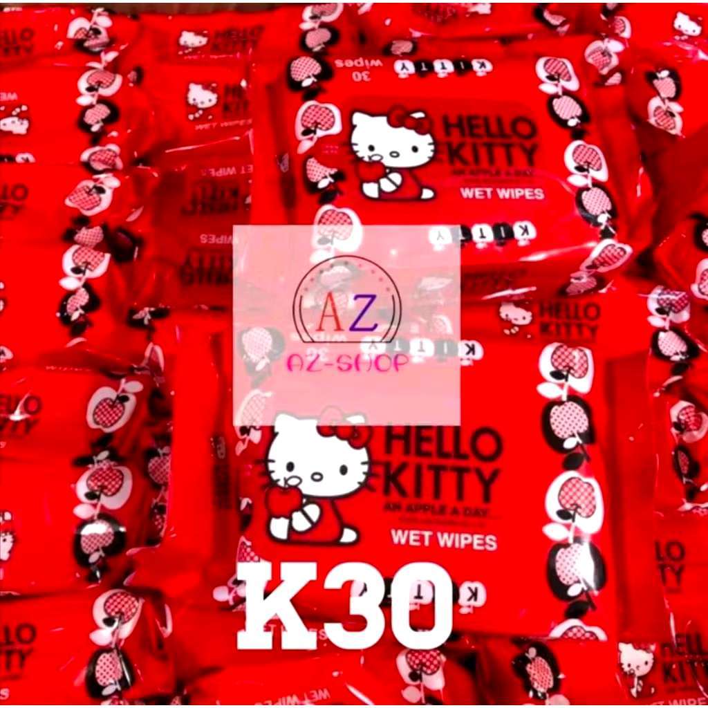 Hello Kitty wet wipes 10PCS ( HK30 & HK20 ) ( SHOPZ123 ) | Shopee ...