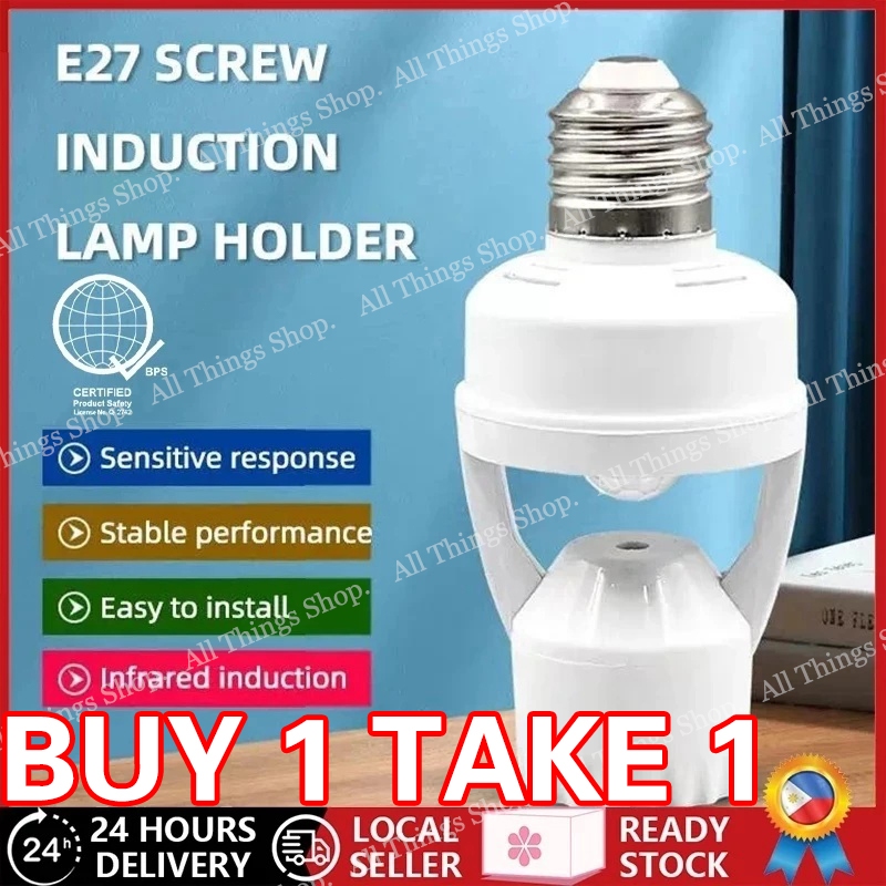 Smart Led Bulb Switch 360 Degrees PIR Motion Sensor E27 Lamp Base Bulb ...