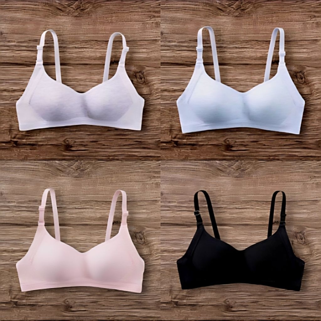 Nanoshop AB Cup Universal Students Cotton Bra Breathable fabric ...