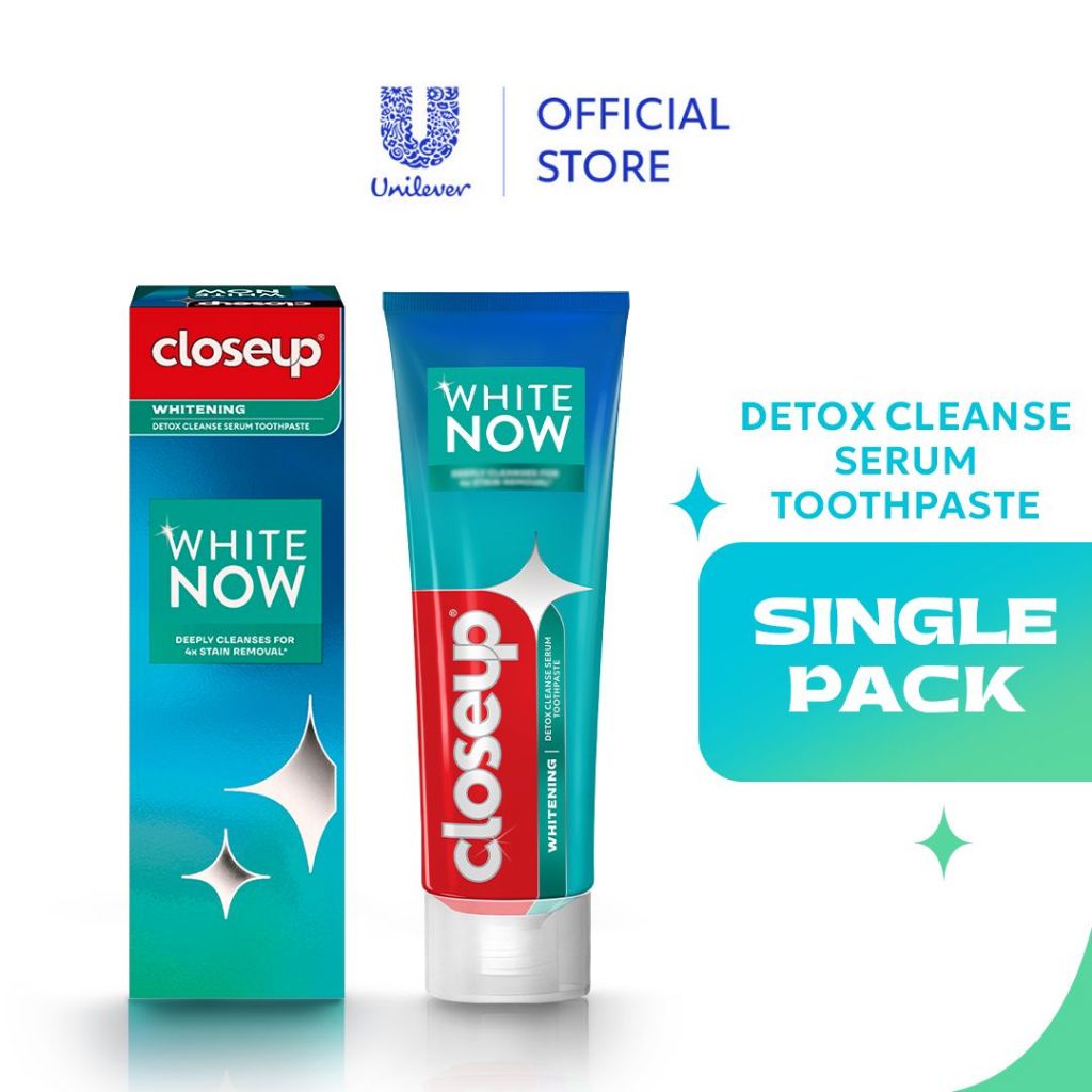 Closeup White Now Toothpaste Clay Detox Serum Gel 85G | Shopee Philippines