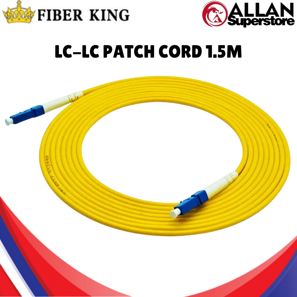 Faiba Fiber LC/UPC to LC/UPC Patch Cord 1.5 Meter Cord Fiber Optical ...