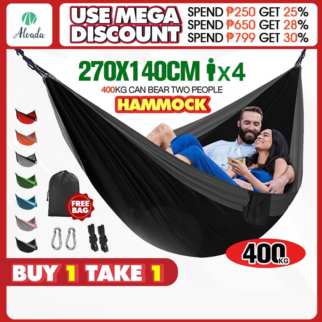 Duyan Foldable Hammock Double Camping Equipment Cradle For Adult ...