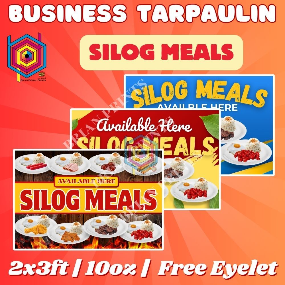 SILOG MEAL FOOD BUSINESS TARPAULIN LANDSCAPE 10 OZ | Shopee Philippines