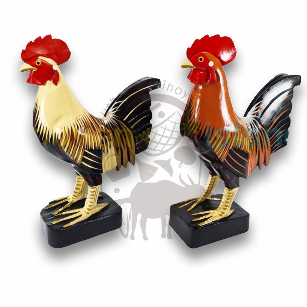 Wooden Rooster Display Philippine Souvenir | Manok na Panabong ...