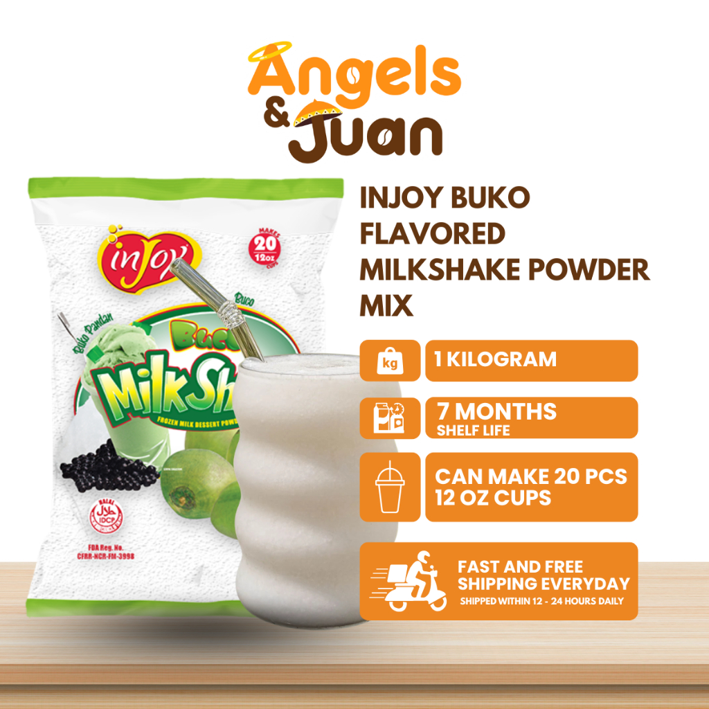 inJoy Buko Milk Shake Flavored Milk Drink Powder Mix 1 Kilogram ...