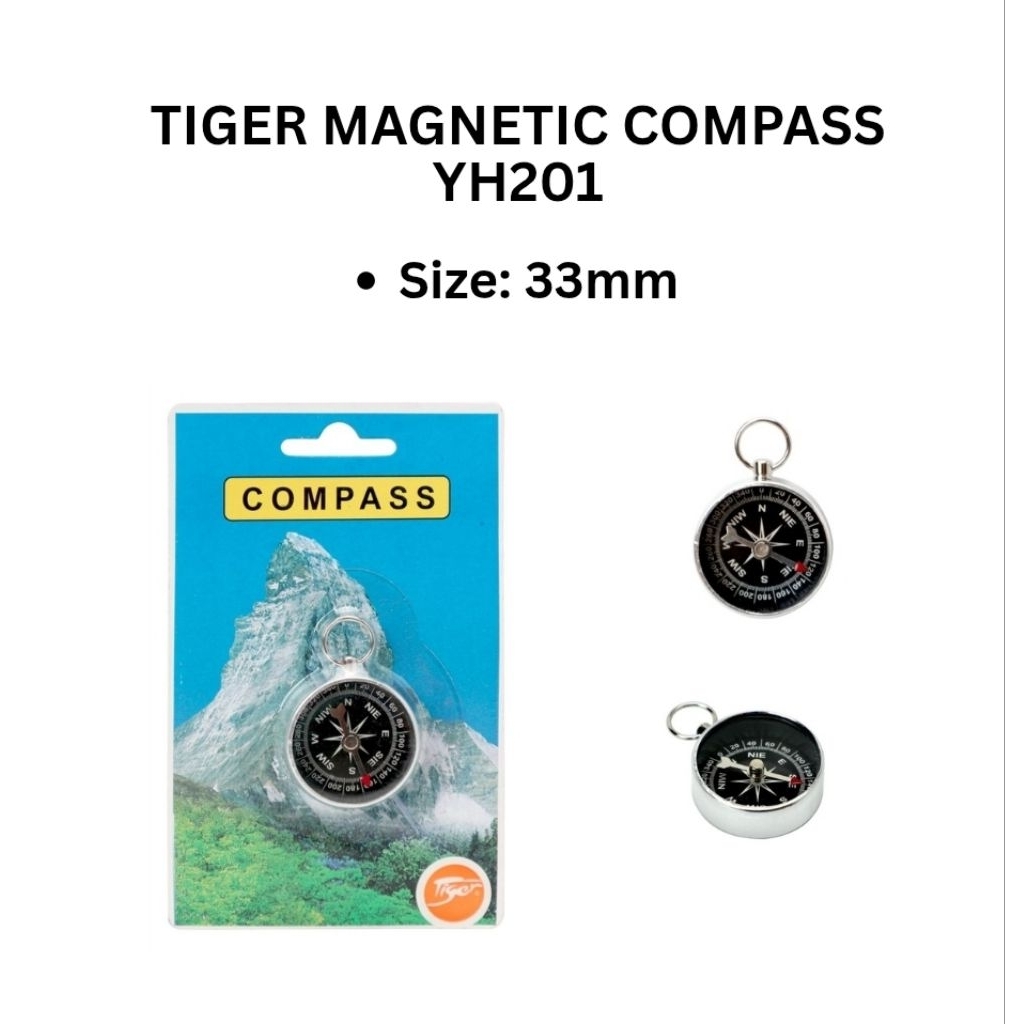 Tiger magnetic compass 33mm YH201 | Shopee Philippines