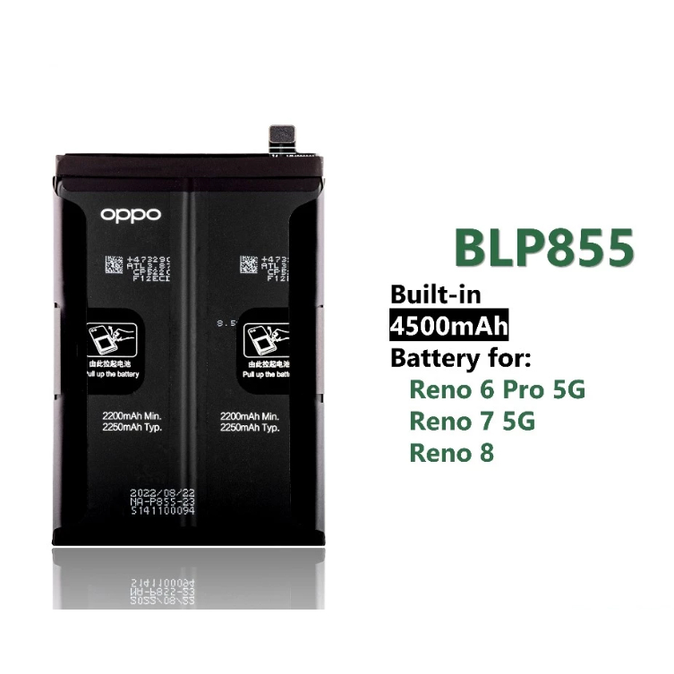 BLP855 Battery for Oppo Reno 6 Pro 5G / Reno 7 5G / Reno 8 Replacement ...