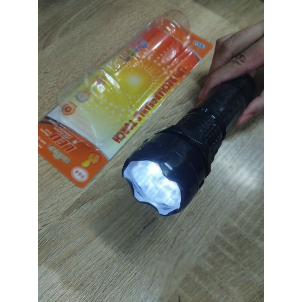 rechargeable flashlight led for security guard | Shopee Philippines