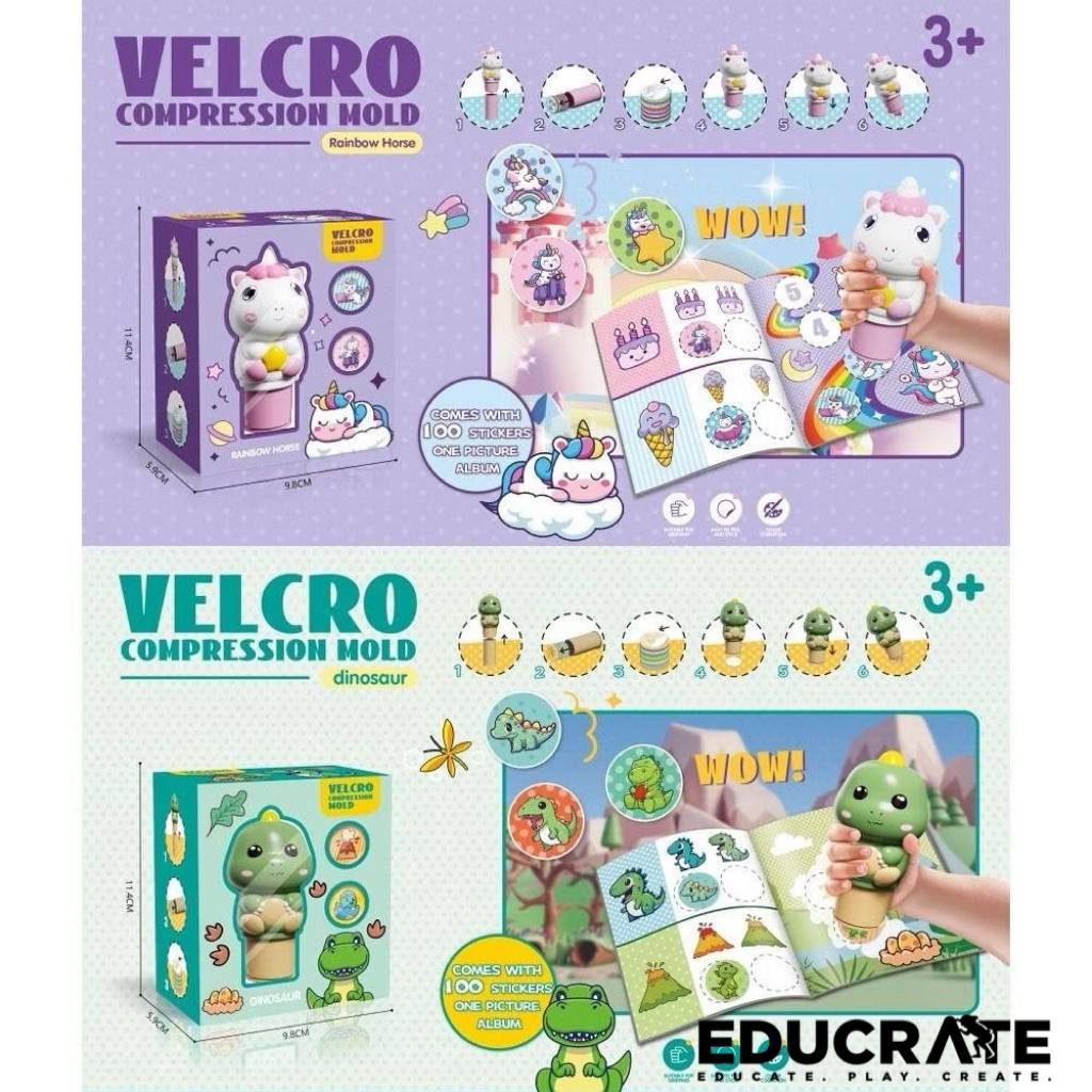 educrateph Magic Stamper Stickers with Activity Book for Kids | Sensory ...