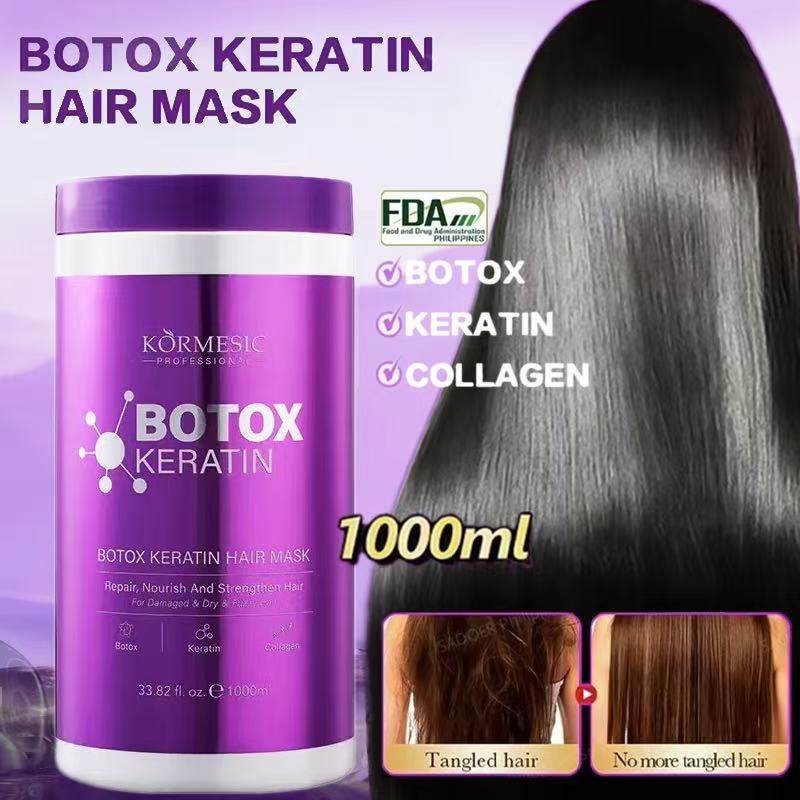 Kormesic Botox Keratin Collagen Hair Mask 1000ml for Intensive Care ...