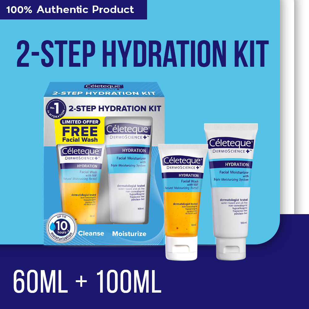 Celeteque 2-Step Hydration Kit (Hydration Facial Moisturizer 100ml ...