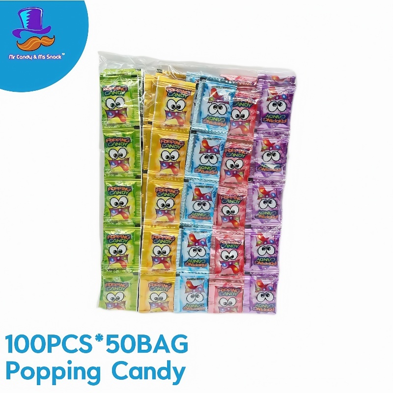 【Mr candy】100pcs Popping Candy / Mouth Popping Candy Mix Fruit Flavor ...