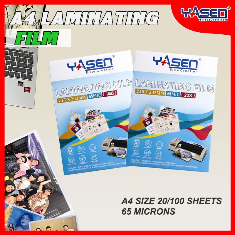 Laminating Film 20/100 sheets heat lamination bag suitable for business ...