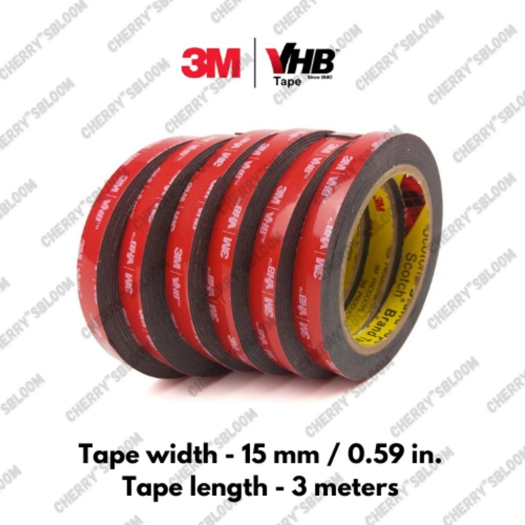 3M Super Strong VHB Double Sided Adhesive Tape Original Foam Waterproof Heavy Duty RainVisor ...