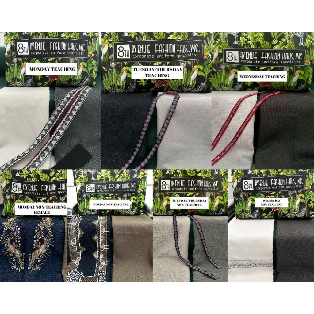 NEW DepEd Uniform 2025 - FEMALE & MALE Fabric by 8th Avenue Fashion ...