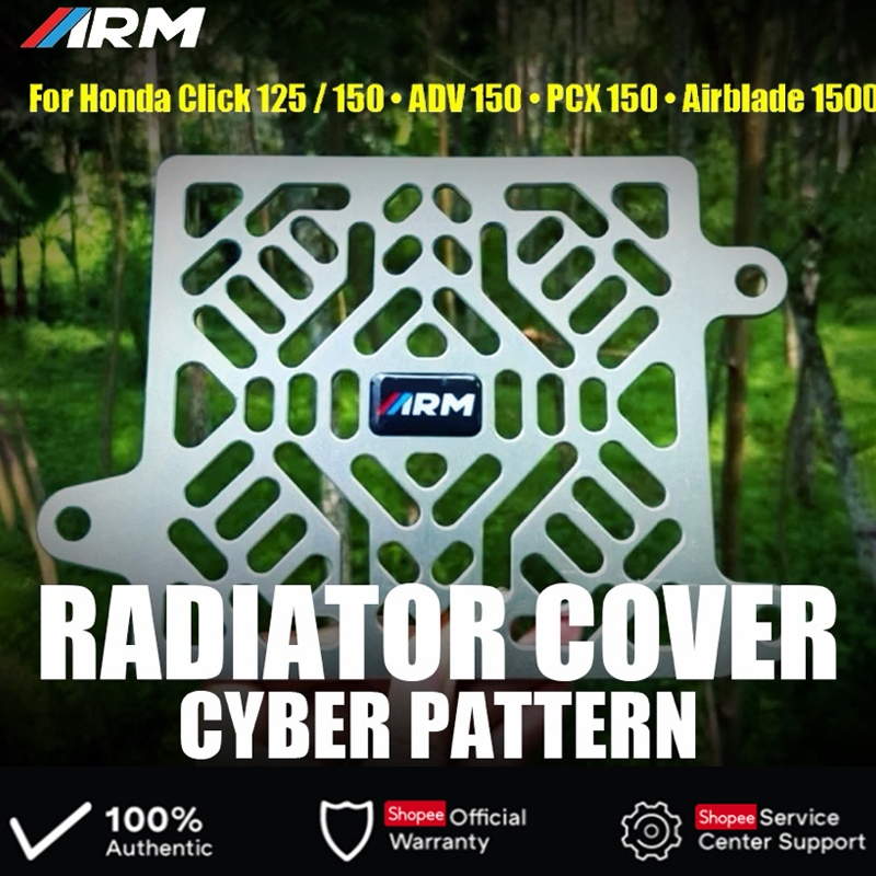 ARM ALUMINUM RADIATOR COVER CYBER PATTERN (Click 125 150 / ADV 150 ...