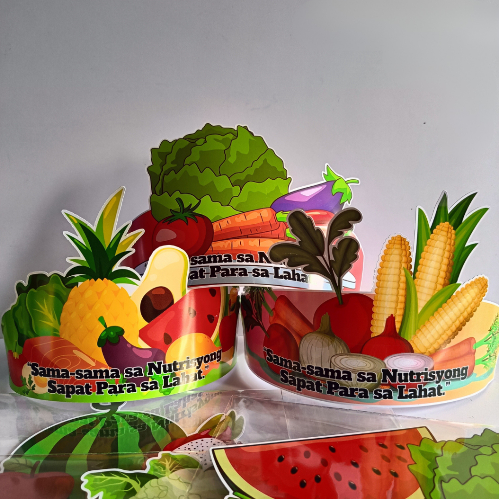 Nutrition Month Vegetables and Fruits Paper Party Hat/Headdress | Shopee Philippines