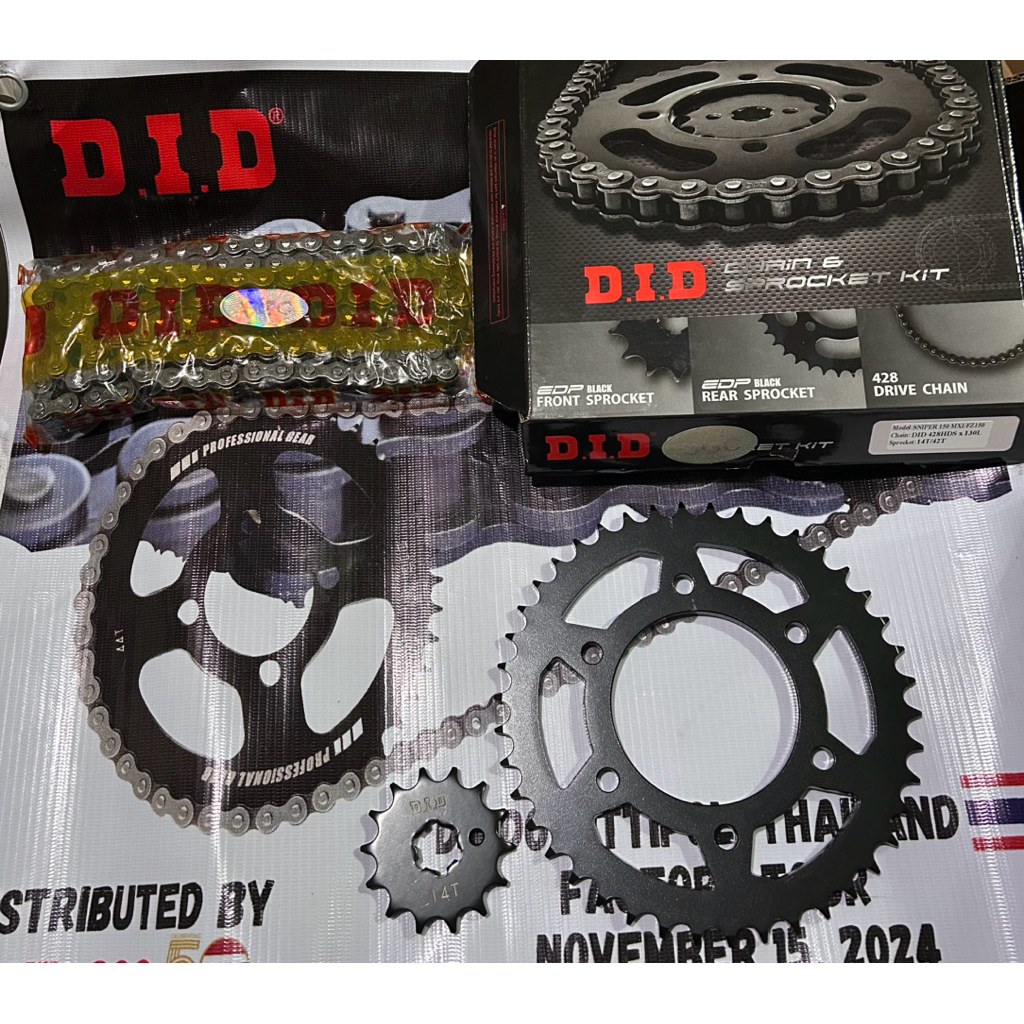 SNIPER 150/FZ16 SPROCKET CHAIN SET DID 14-42T DID | Shopee Philippines